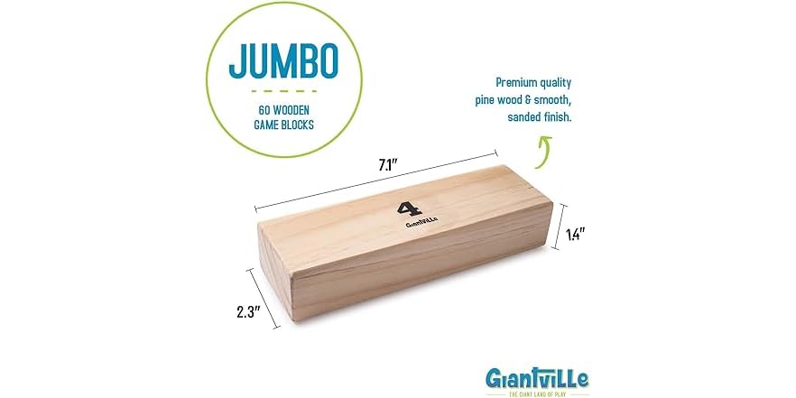 Giantville GV-25802-AGL Giantville Giant Tumbling Timb (Open Box)