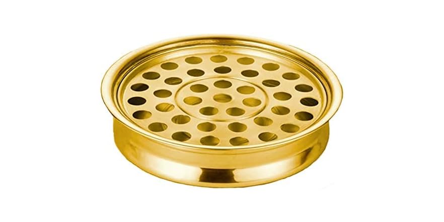 Tray-Stackable with 40 Hole Insert-Brass Tone