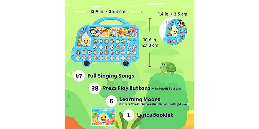 Pinkfong Baby Shark ABC Alphabet Bus