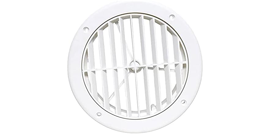 A/C Register with 360° Rotation (No Damper)
