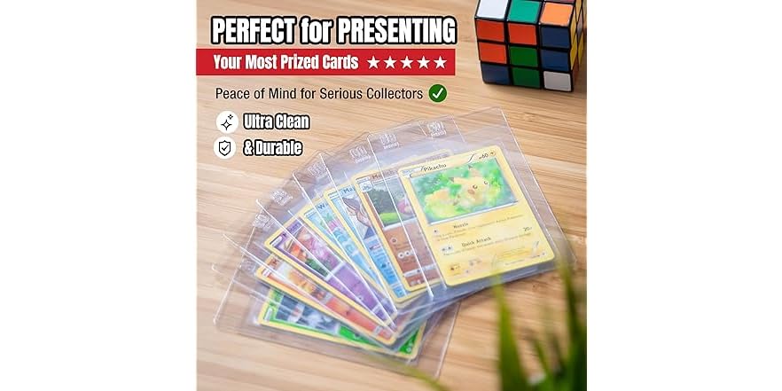 50 Card Holders for Trading Cards