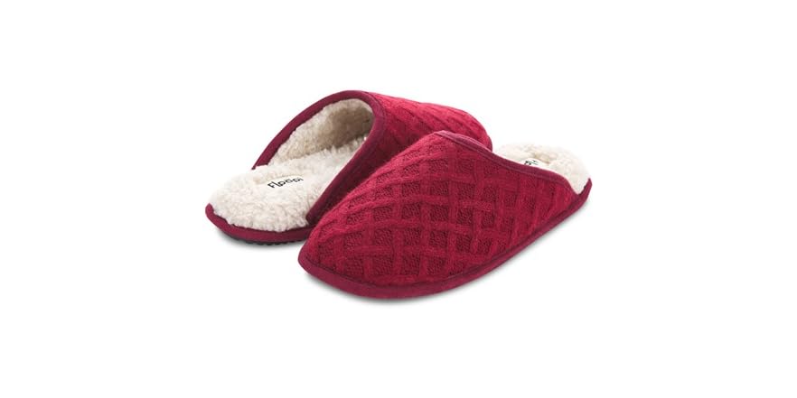 Women's Isabel Lattice Knit Scuff Slippers