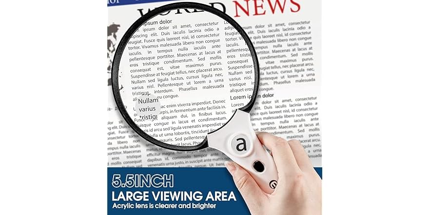Ebbnivs Large Magnifying Glass