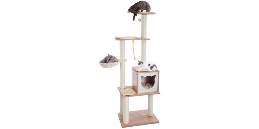 Made4Pets Cat Tree Tower with Hammock