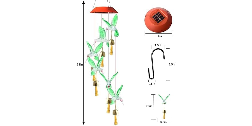 Solar LED Wind Chimes