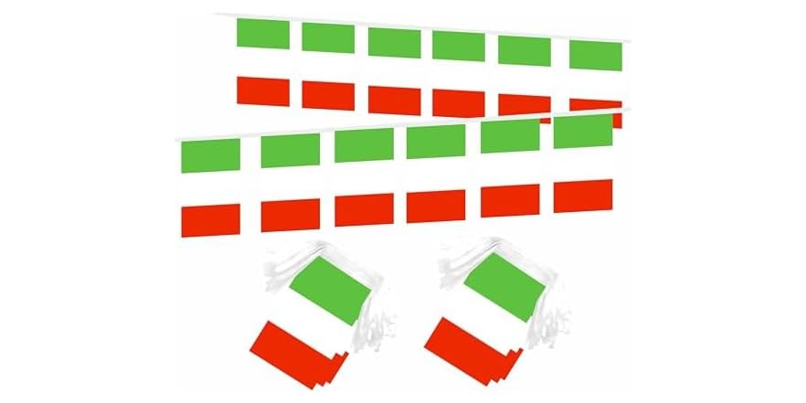 LUSEOAN 2 Packs Italy Italian Republic Mini Flag