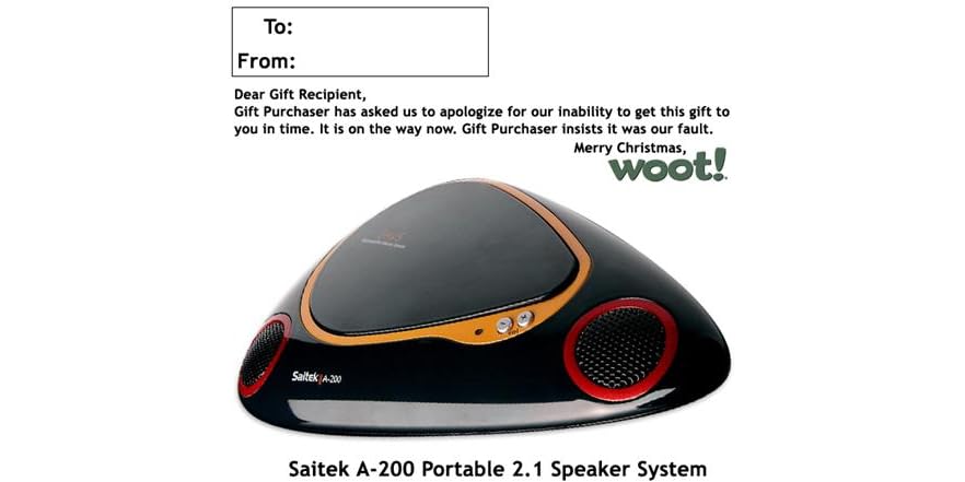 Saitek A-200 Portable 2.1 Speaker System