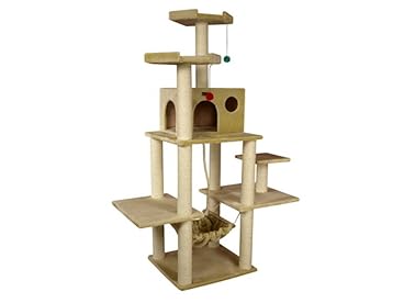 72-Inch Classic Cat Tree - Beige