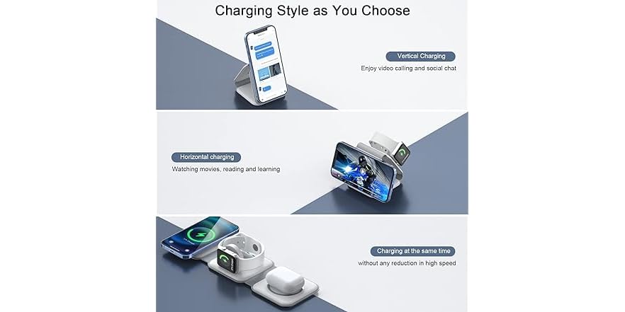 RTOPS WP020 Magnetic Wireless Charger 3 in 1 white