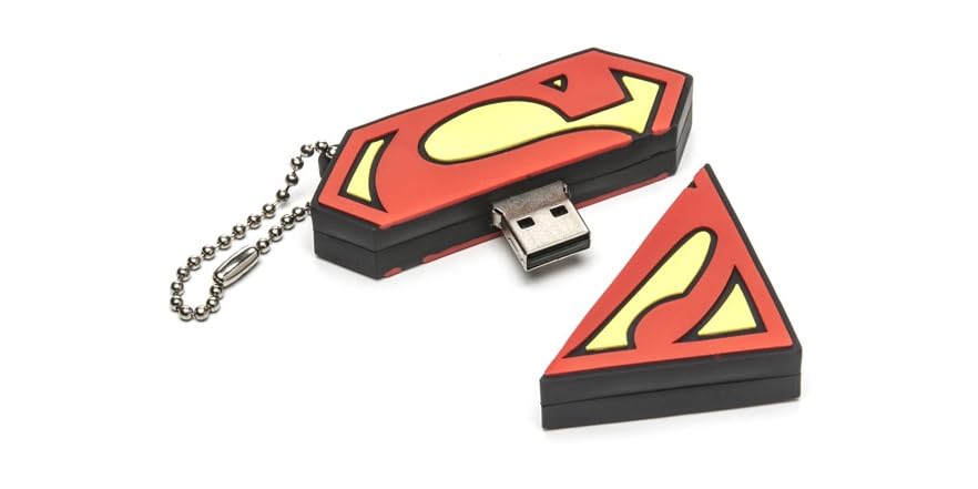 4GB USB Flash Drive Keychain - Superman