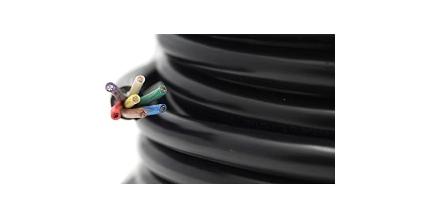 7-Way Wire Harness - 14 Ga 100 Feet
