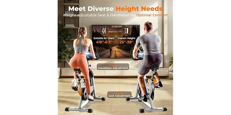 YOSUDA Indoor Stationary Bike - Plus Model