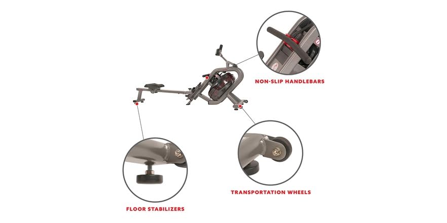 Sunny Health & Fitness SF-RW5910 Phantom Hydro Water Rowing Machine