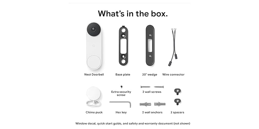 Google GA02767-US Wired Video Doorbell Camera Snow
