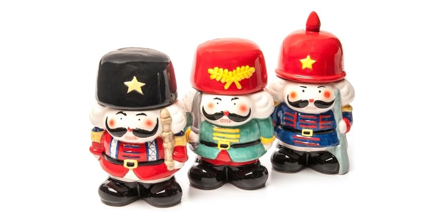 Ceramic Nutcracker- Set of 3