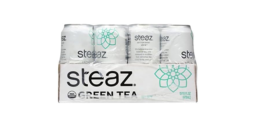 Steaz Mint Green Tea 16oz 12pk