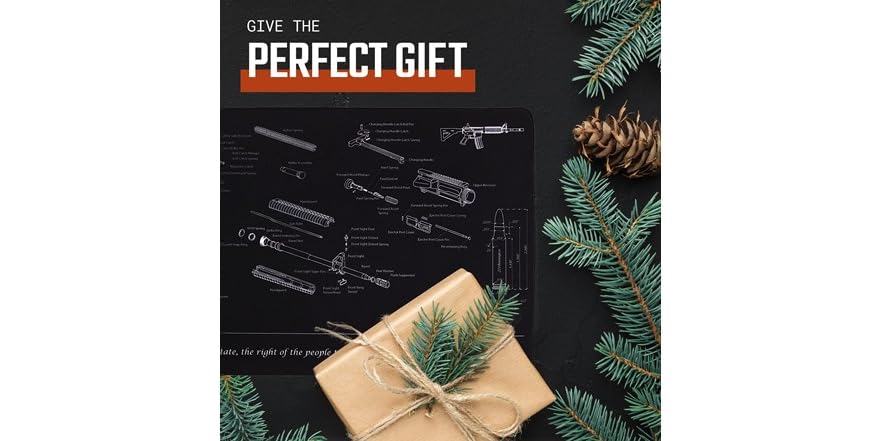 Ultimate Rifle Build Gun Cleaning Mat w/ Diagram