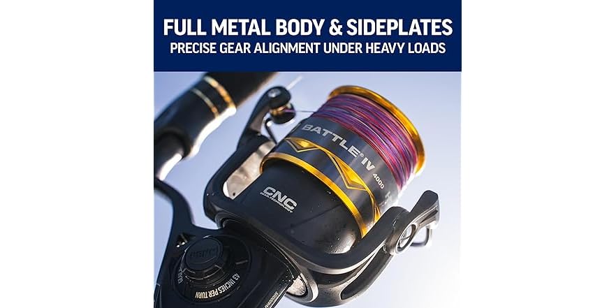 PENN 6'6" Battle IV Fishing Rod and Reel Combo