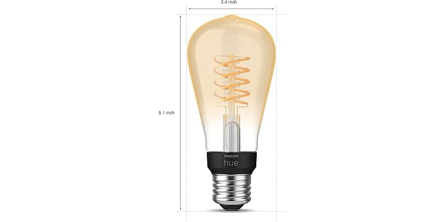 Philips Hue ST19 Filament LED Bulb - 2 Pack (NEW)