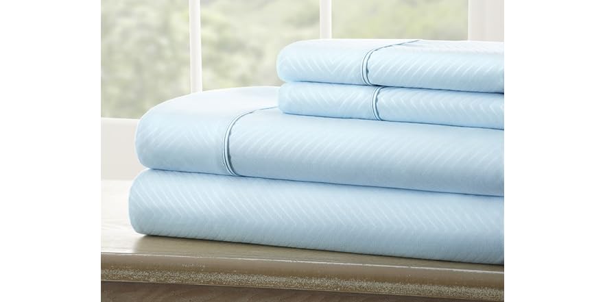 iEnjoy Home 4 Piece Embossed Sheet Set