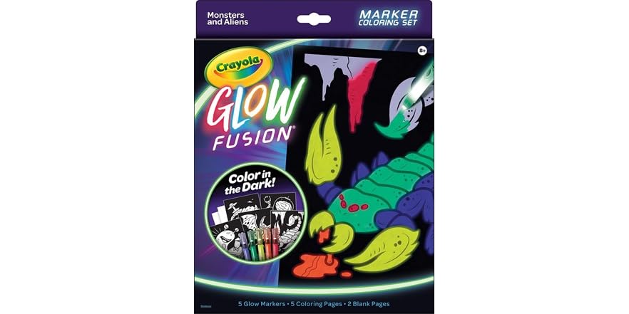 Crayola, Glow in The Dark Coloring Set