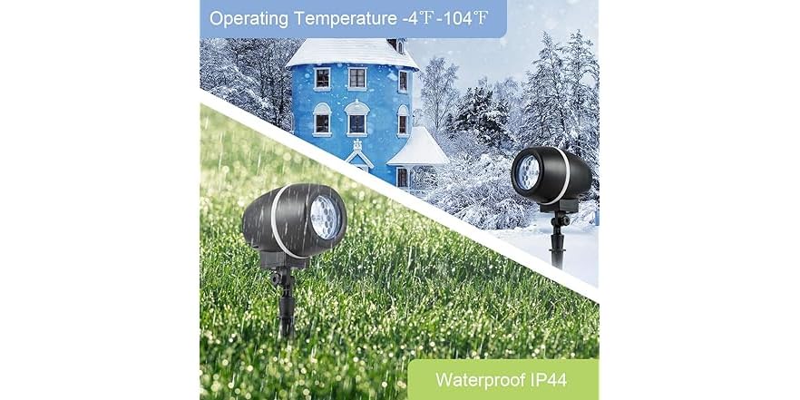 LED Snowflake Projector w/Remote