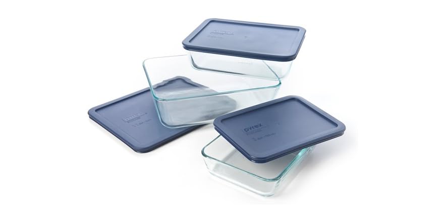 Pyrex 6pc Rectangular Storage Set