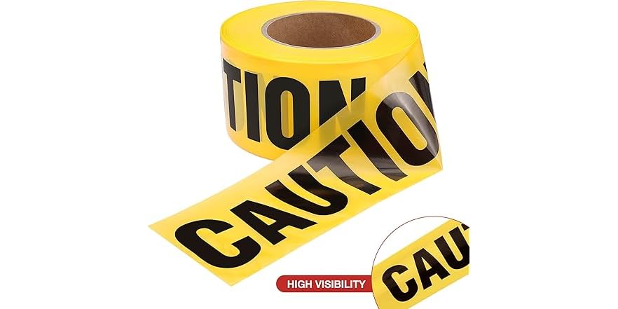 SafetyPro Caution Tape Roll, 3 in x 1000 ft