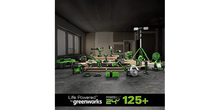 Greenworks 24V 2-In-1 2 LED Work Light
