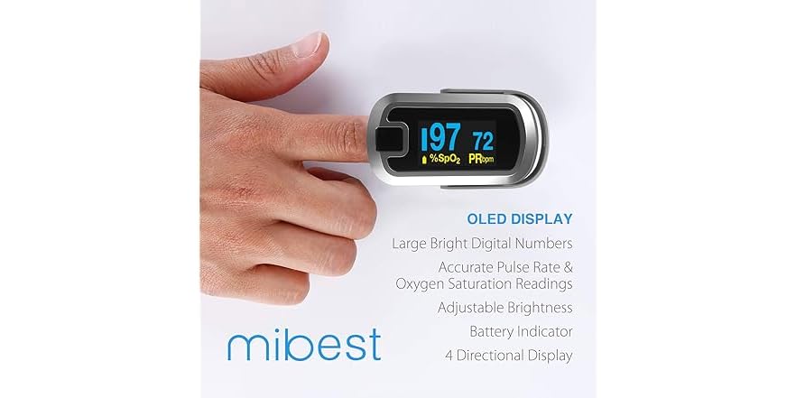 mibest OLED Finger Pulse Oximeter