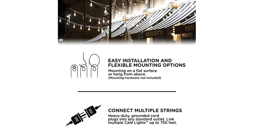 Classic LED Café String Lights