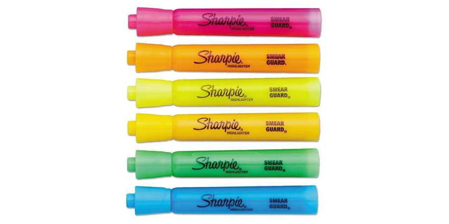 Sharpie 25053 Tank Highlighters- 12-Pack