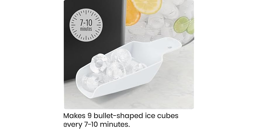 ICEMAN Dual-Size Ice Maker Countertop - Portable