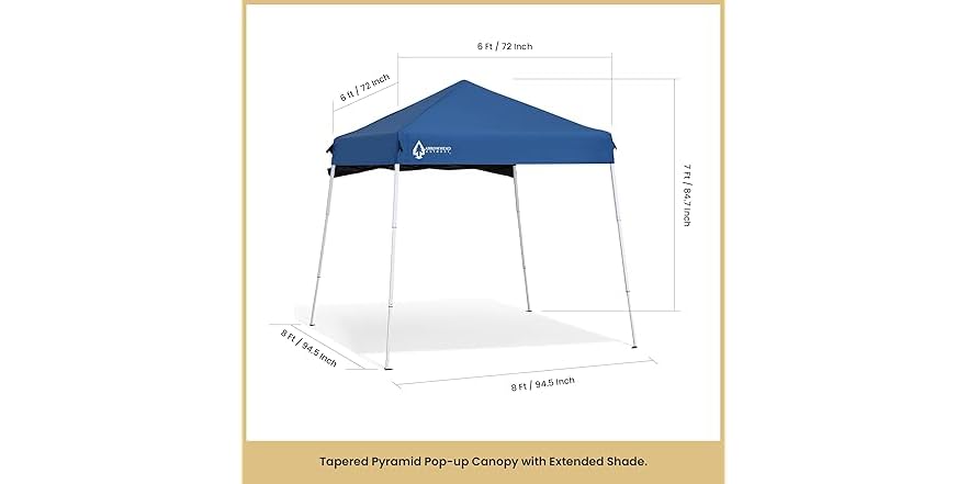ARROWHEAD OUTDOOR 6'x6' Pop-up Canopy