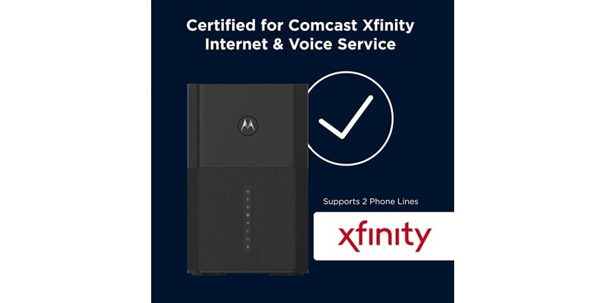 Motorola MT8733 Wi-Fi 6 Router + Multi-Gig Modem