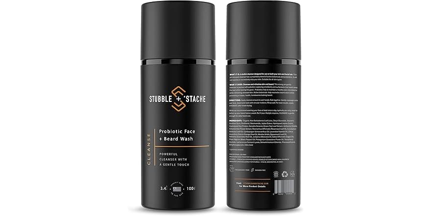 stubble & stache Face Wash and Beard Wash for Men