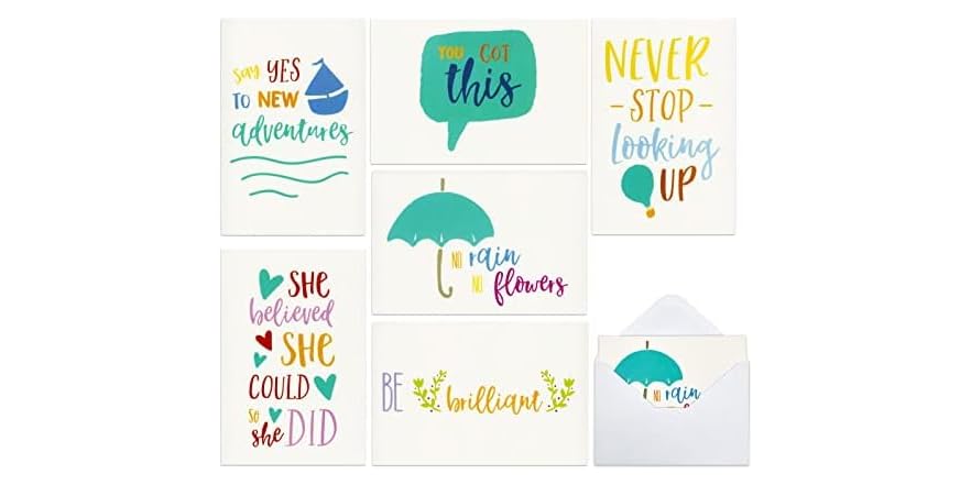 48 PC Motivational Cards & Envelopes