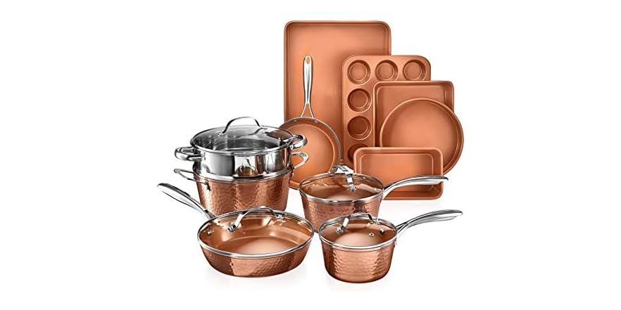 Gotham Steel Hammered Copper Collection
