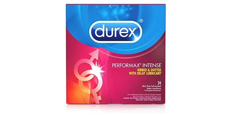 Durex Performax Intense Condom, 24 Count