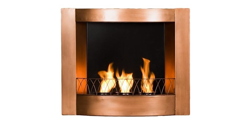 Wall Mount Fireplace - Copper