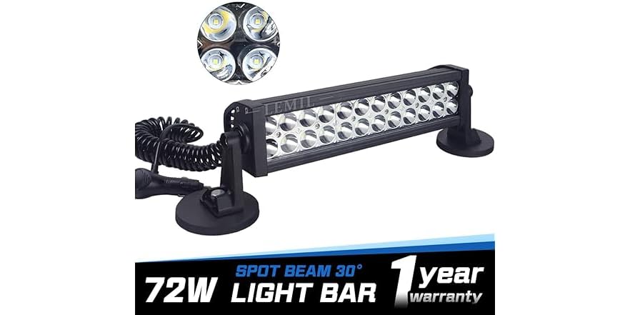 LEMIL Led Light Bar 72W Led