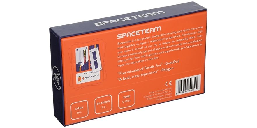 Spaceteam: A Fast-paced, Cooperative Shouting Card Game