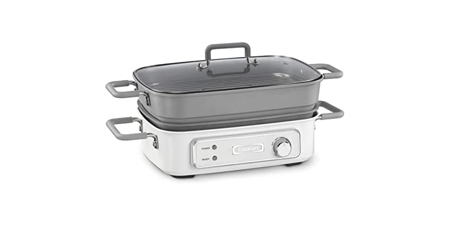 Cuisinart STACK5 Multifunctional Grill with Glass Lid