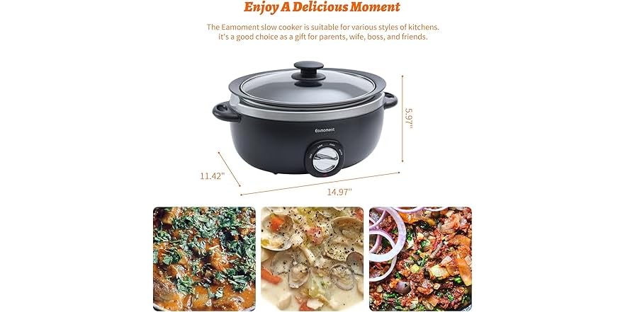 Eamoment Slow Cooker