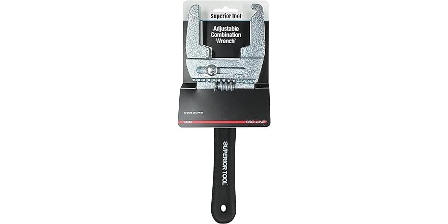 Superior Tool Adjustable Combination Wrench