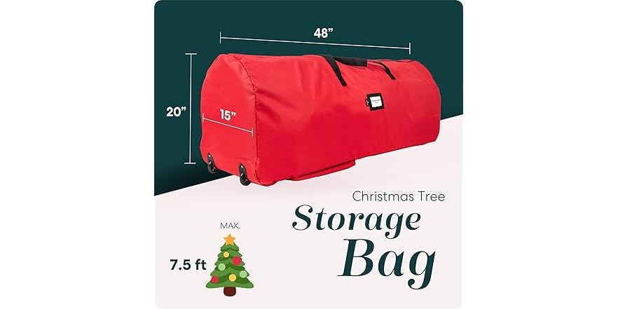 Rolling 7.5 Foot Tree Storage Bag