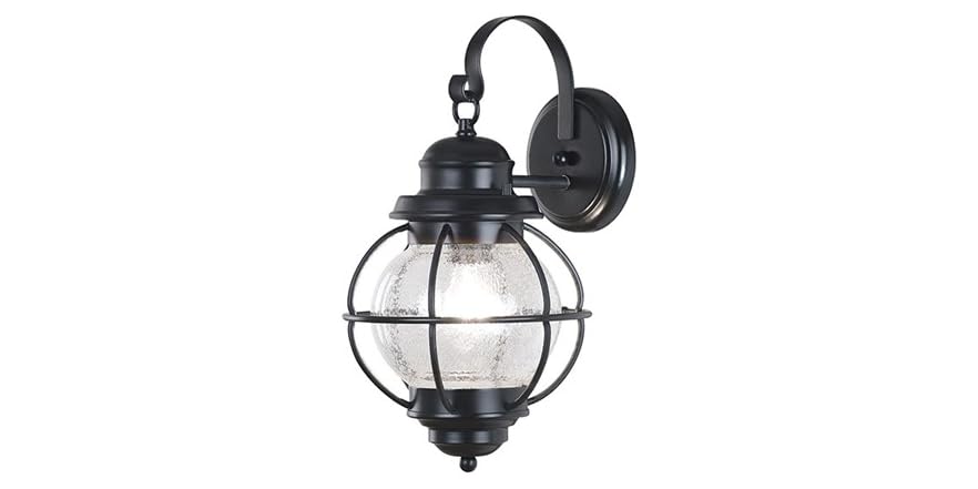 Boothbay Medium Wall Lantern, Black