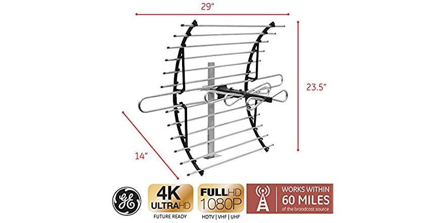 GE Pro Attic Mount TV Antenna