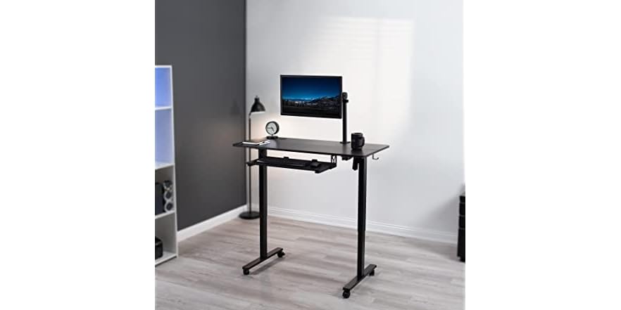 VIVO Electric Height Adjustable Mobile Desk