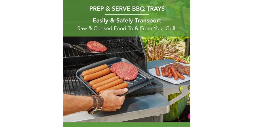 Prep & Serve BBQ Trays Set of Two Medium